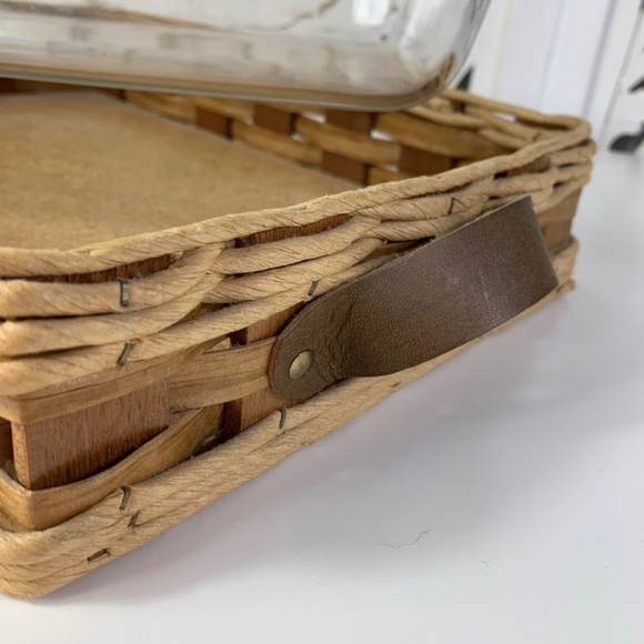 Pyrex | Kitchen | Vintage Pyrex 233 Casserole Dish And Wood Tray | Poshmark